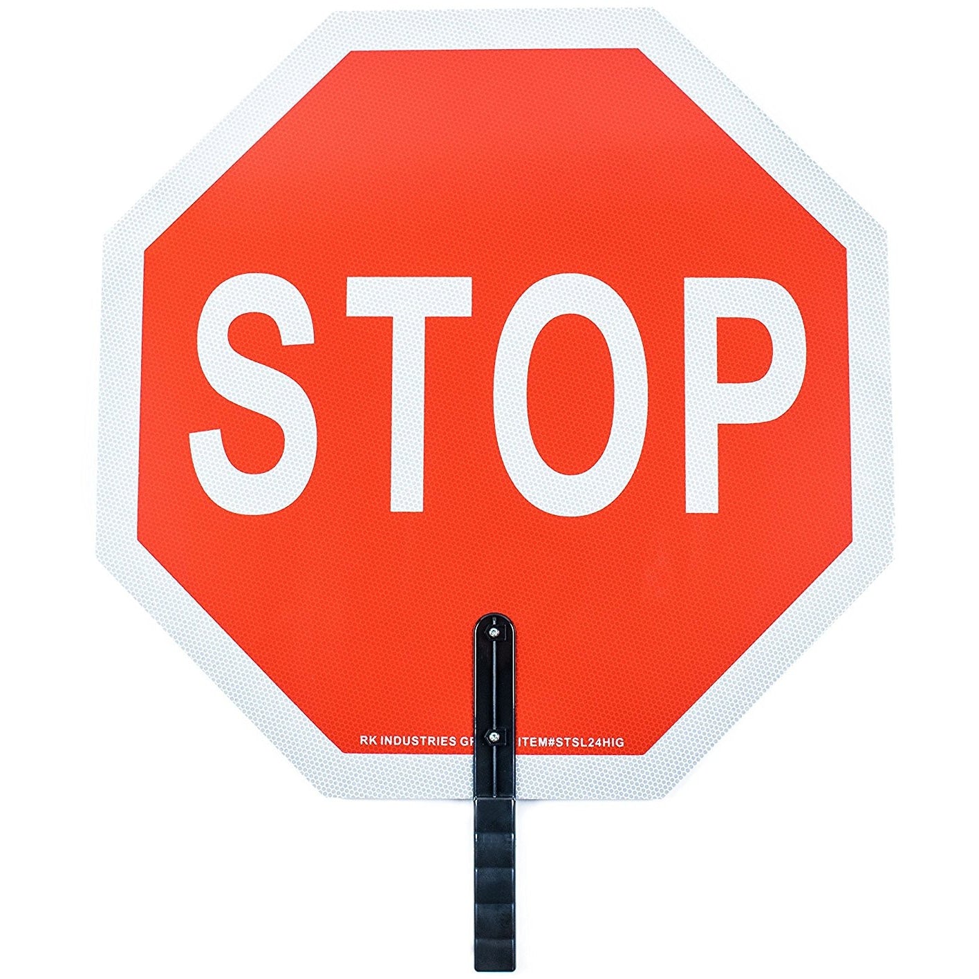 RK STSL Stop/Slow Paddle Sign, Aluminum, 6" Polygrip Handle